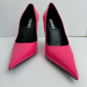 Versace | Shoes | Versace Pinpoint Pink Pumps | Poshmark